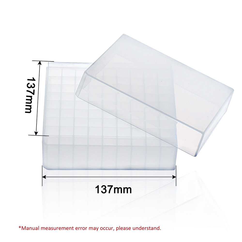 Labvida 6pcs of Plastic Freezing Storage Boxes, 81 Holes, PP Material ...